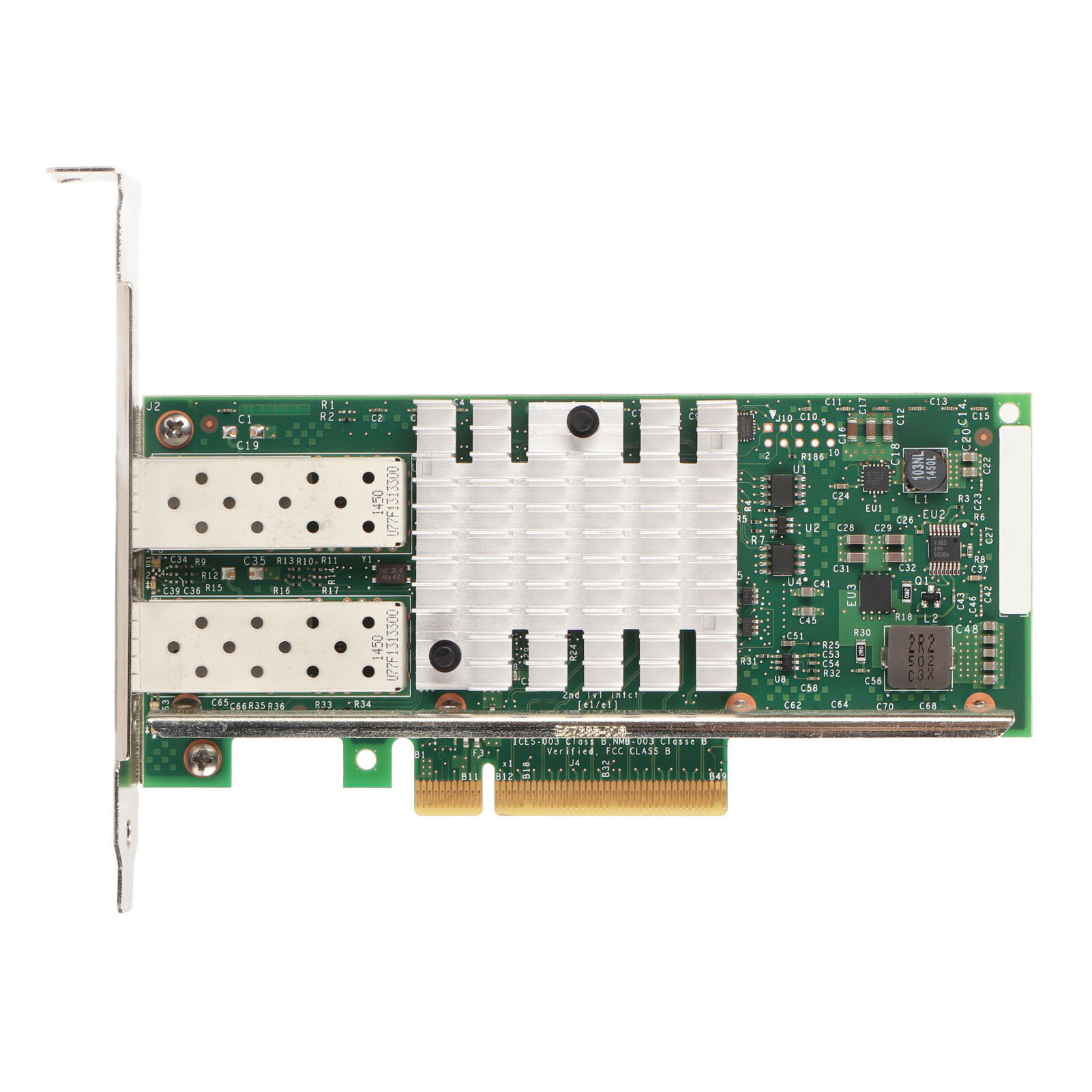 10 Гбит/с 2 SFP+ PCIe x8 серверный адаптер plug-and-play для ПК