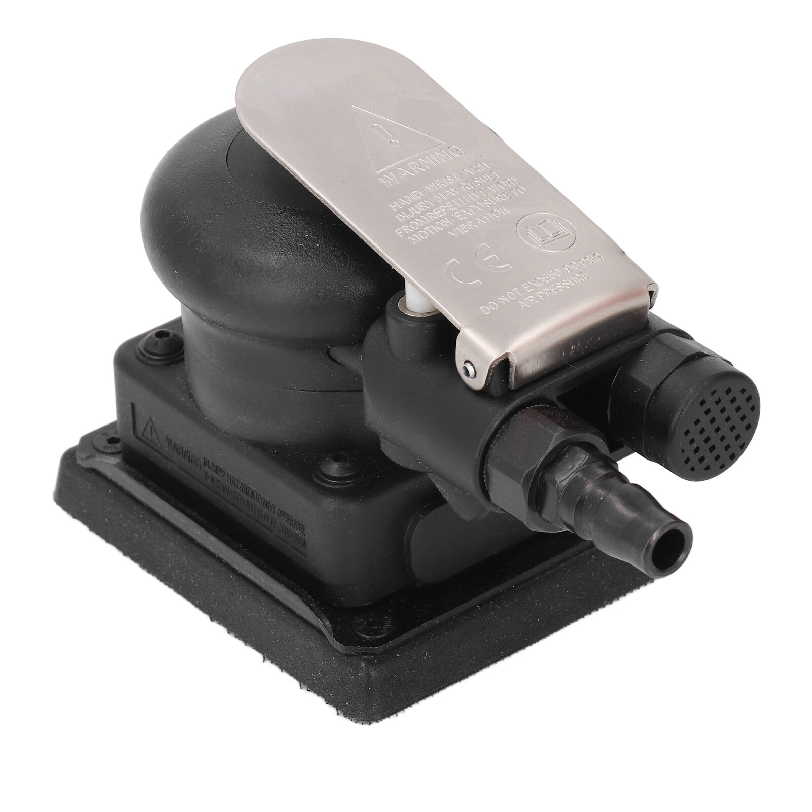 Шарнирный пневматический шлифовальный станок квадратный для дерева металла стекла, материал цинк сплав, размер входа 1/4 дюйм, прогиб approx. 0.5мм / 0.02дюйм, скорость 10000об/мин, комплект 1 шлифовальный станок 1 инструкция