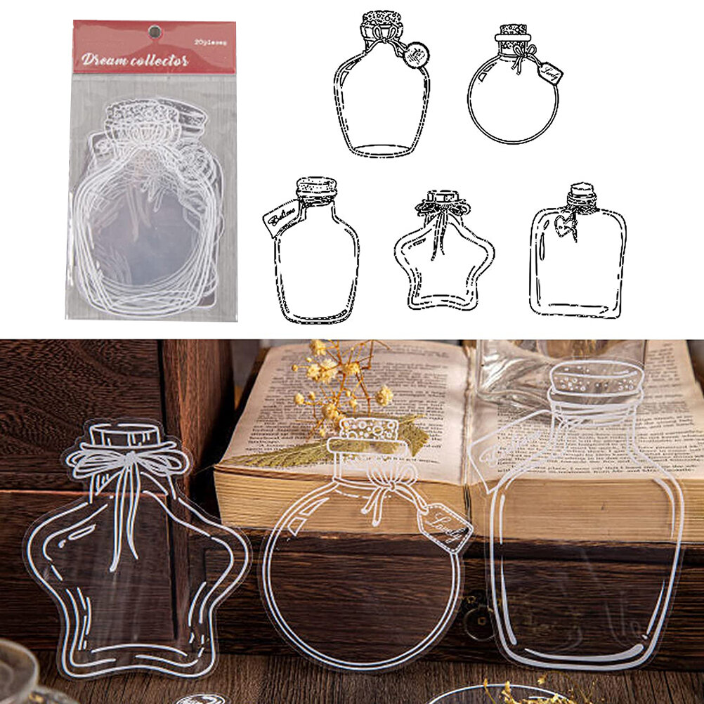 20 шт. прозрачные закладки из сухоцветов, домашние красивые цветочные закладки, сделай сам, закладки из сухоцветов, наклейки на стеклянную посуду