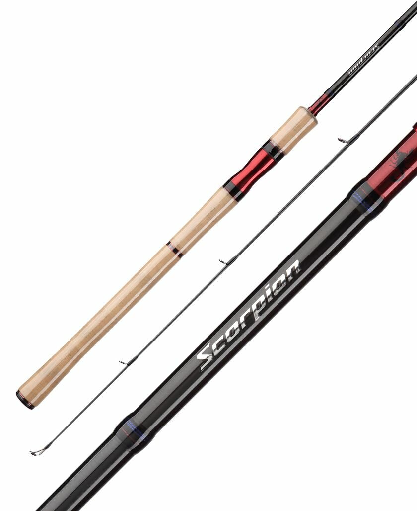 Спиннинг SHIMANO Scorpion 2702R-2, штекерный, 2 секции, карбон, черный