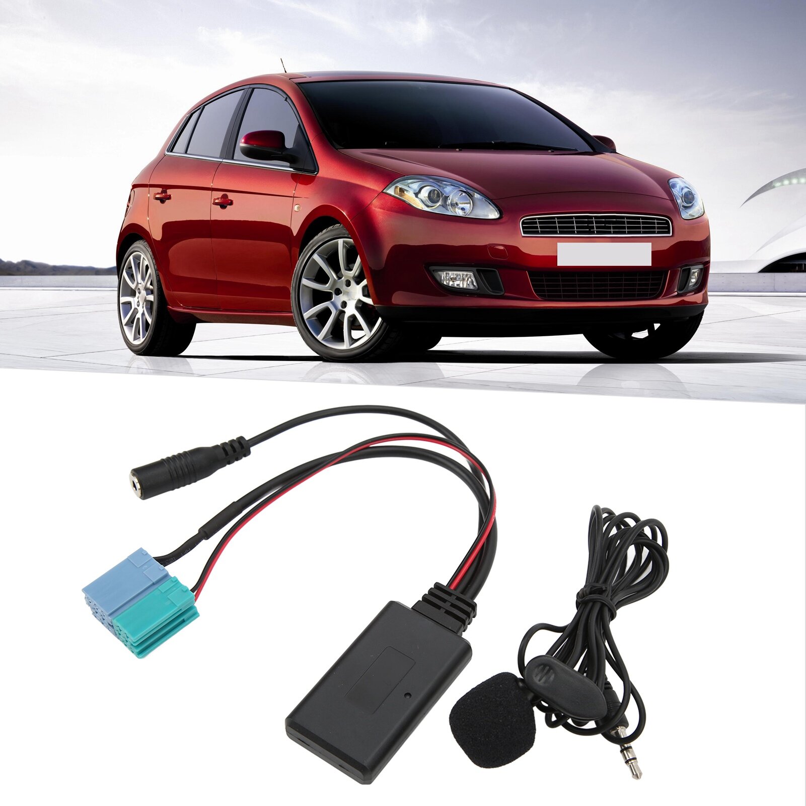 Адаптер AUX IN Bluetooth для радиоприемника VISTEON Fiat Bravo, 6+8 Pin, ABS, для автомобиля