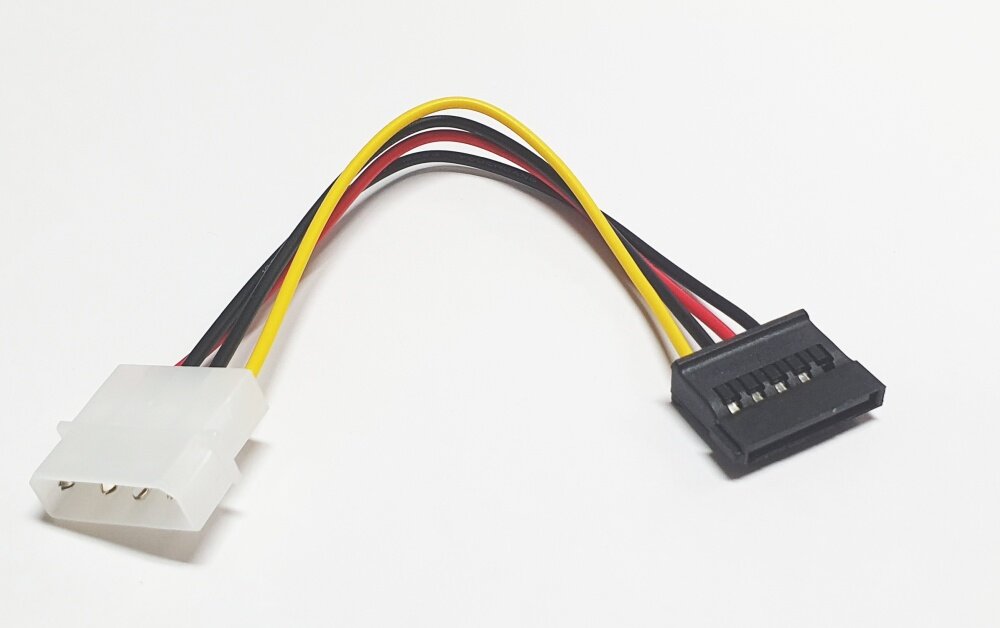 Переходник Generic Molex 4 pin to SATA CC-SATA-PC 15 см для питания HDD кабель питания
