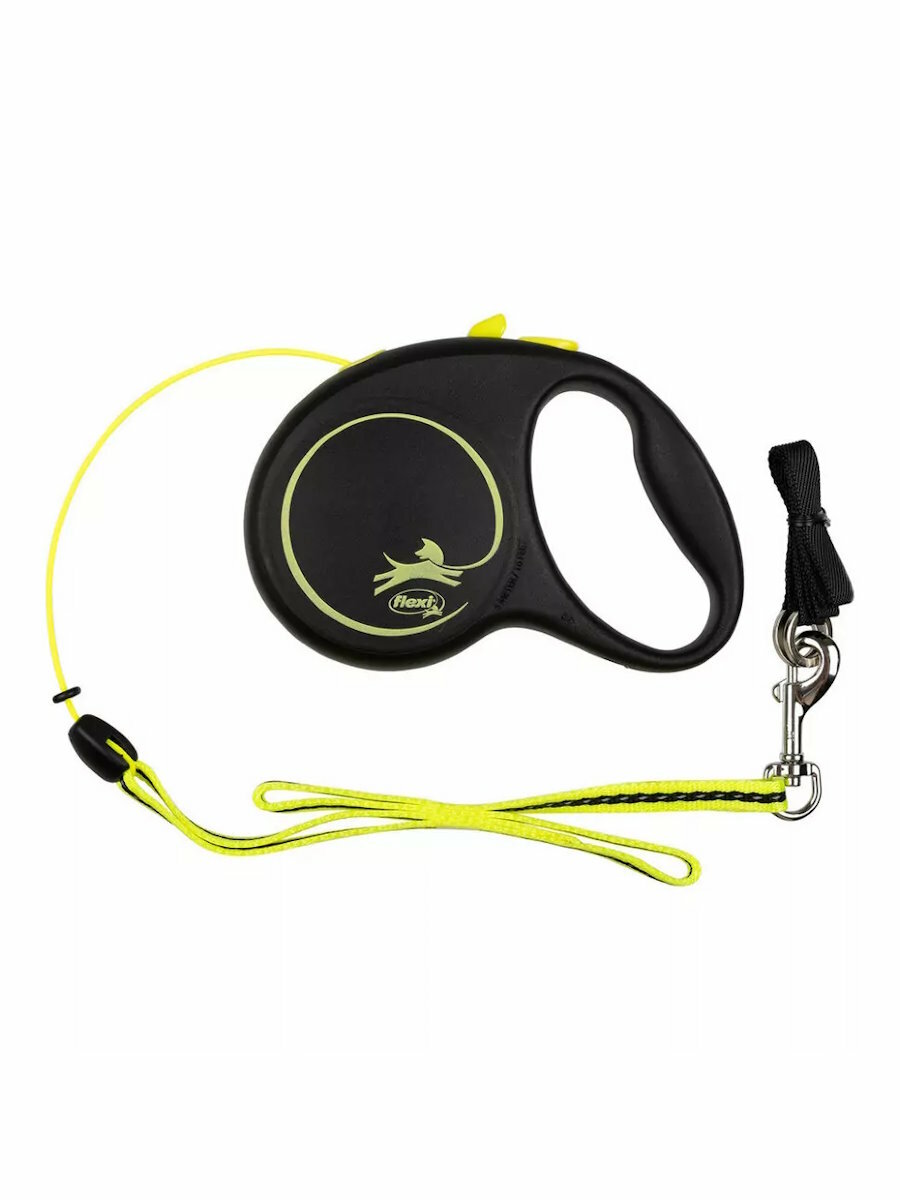 Поводок-рулетка Flexi Fun cord S 5m 12 kg Neon
