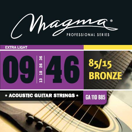 Струны для акустической гитары Magma Strings GA110B85 9-46