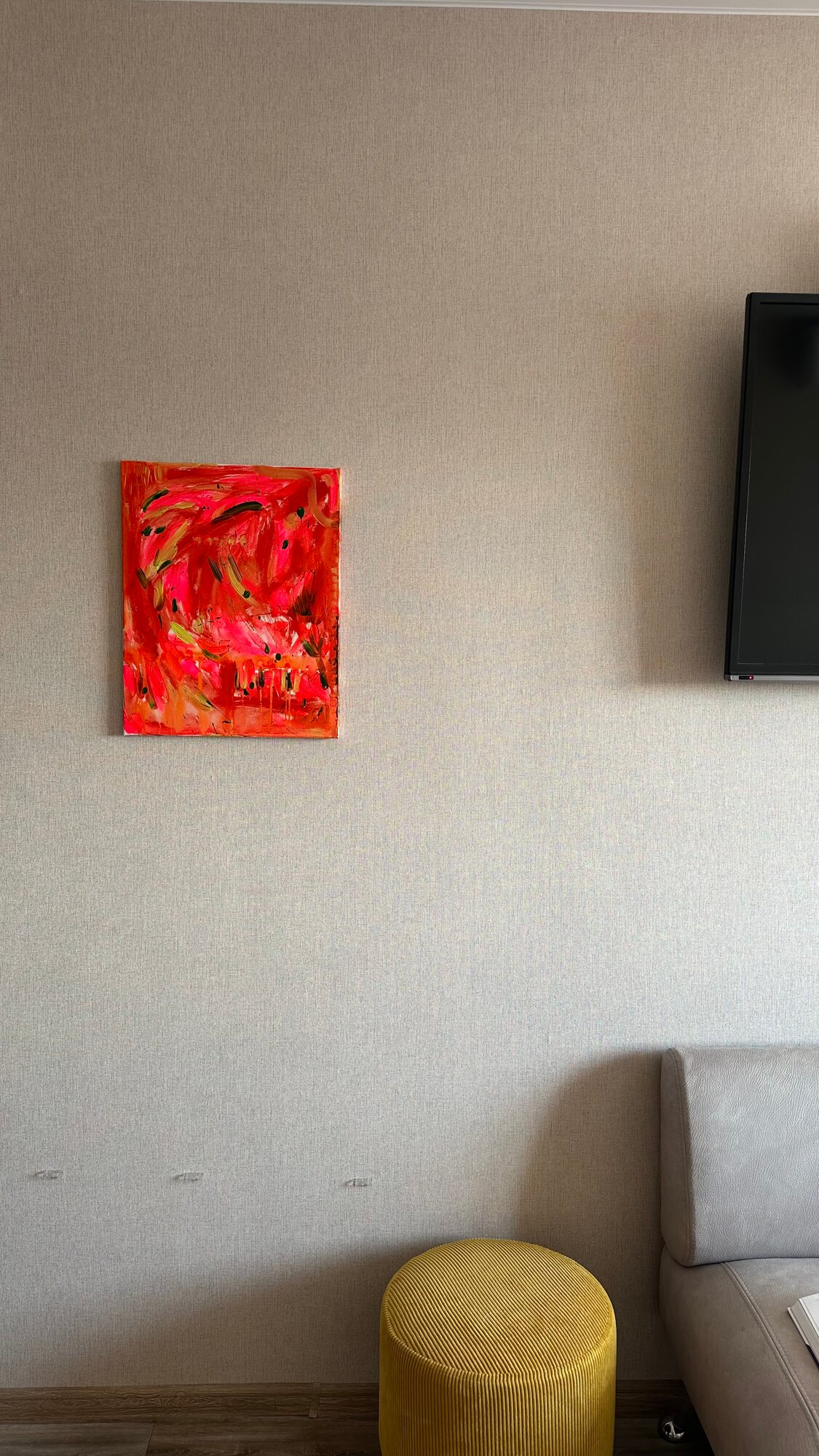Картина 40x50, акрил, паталь, хлопковый холст, широкие мазки.