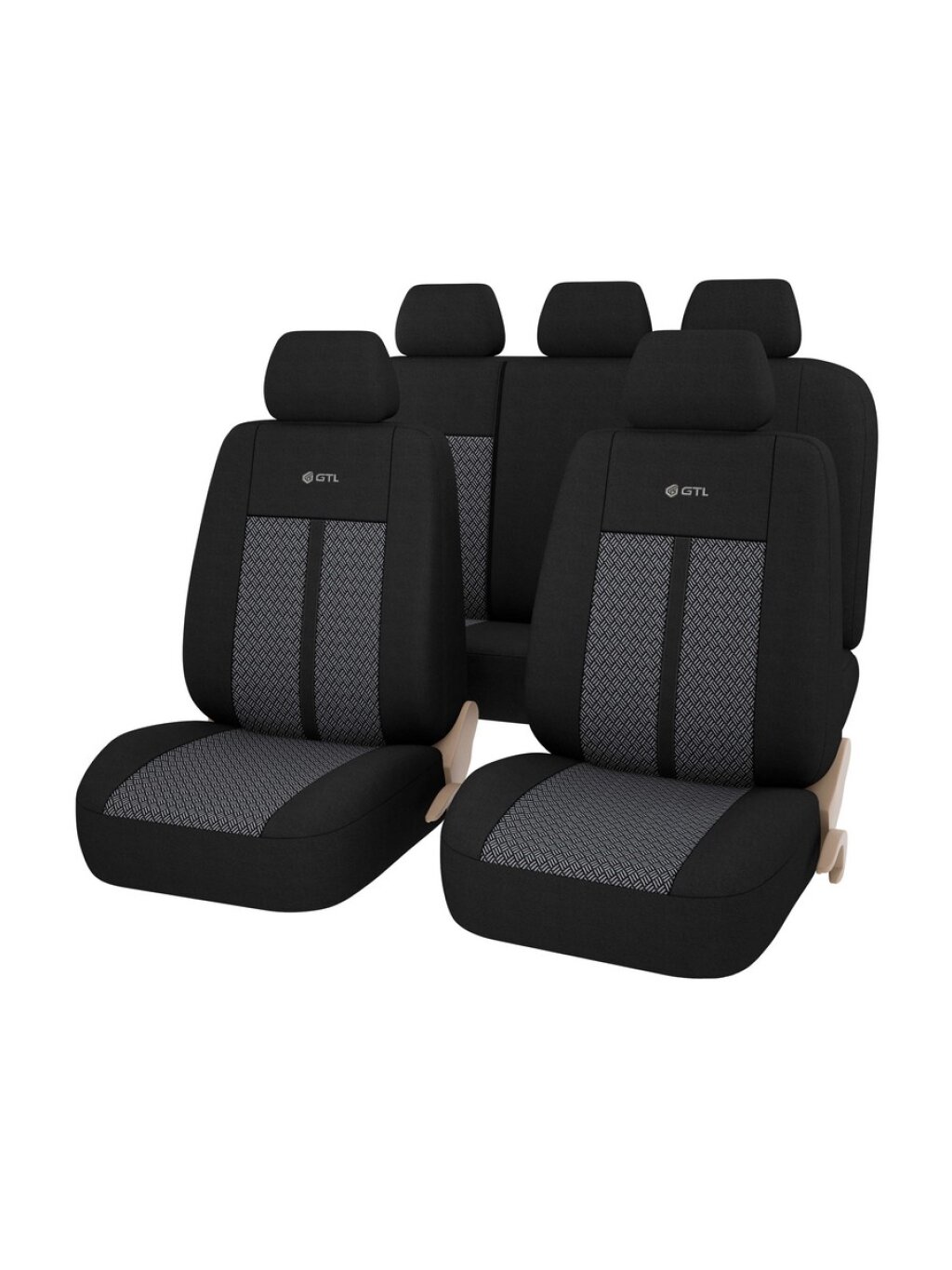 Чехлы автомобильные PSV Modern Полиэстер черный 4 предметов