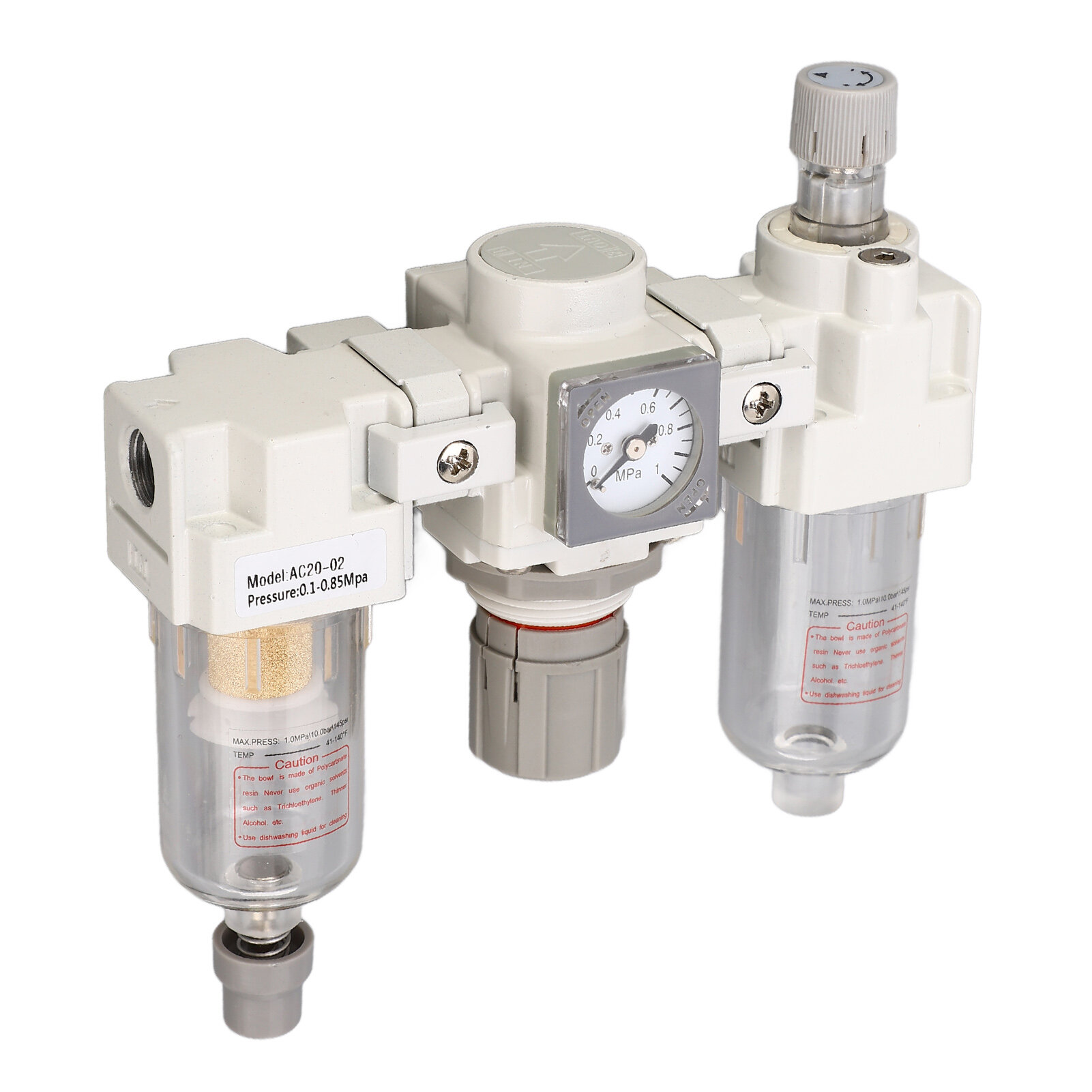 Маслоотделитель компрессора, корпус из алюминиевого сплава, воздушный фильтр G1/4 дюйма для пневматического электроинструмента