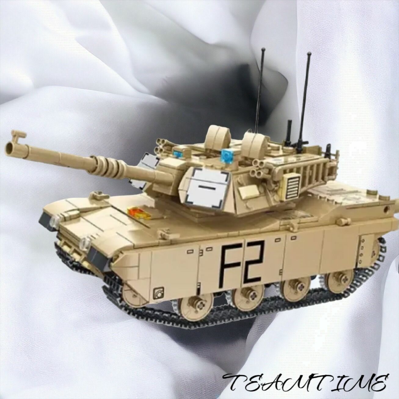 Конструктор танк с дистанционным управлением ABRAMS, 1096 деталей YZ