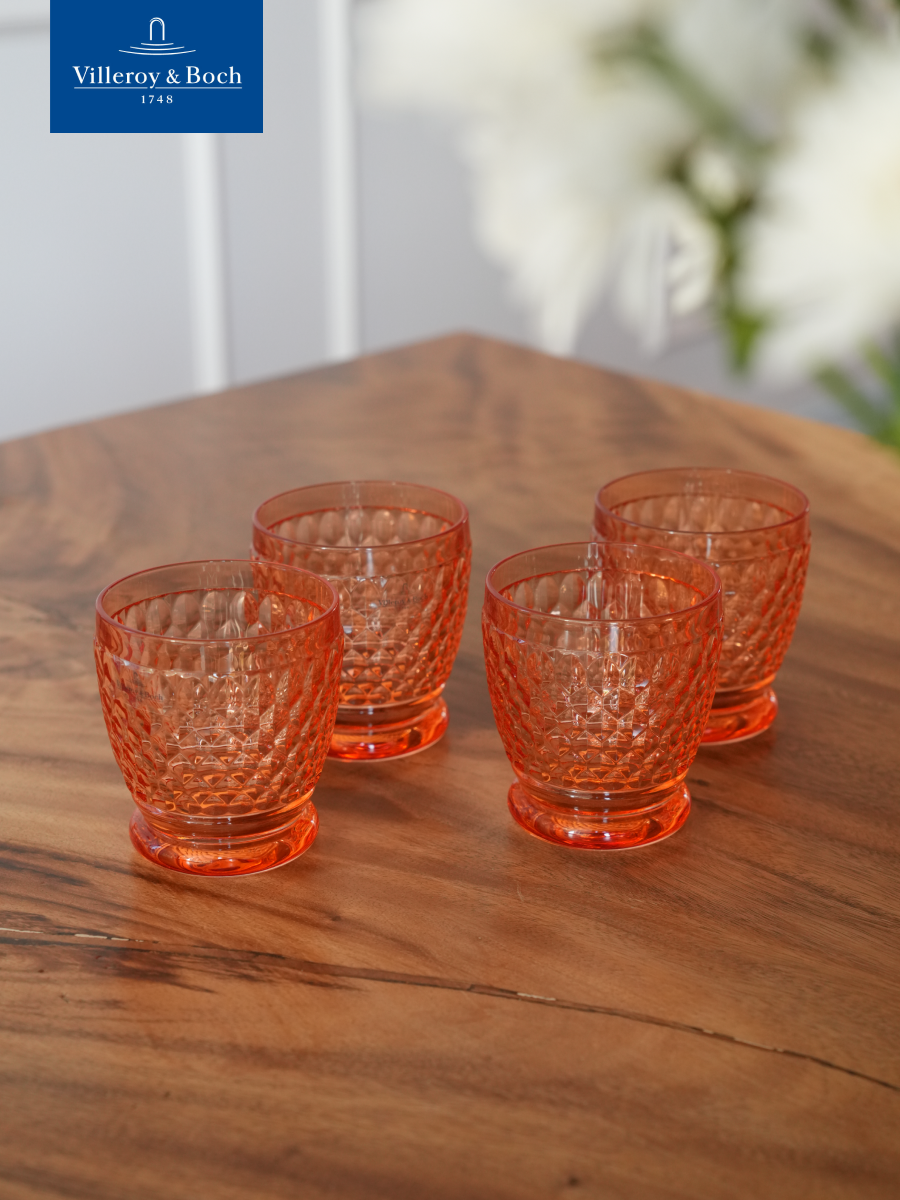 Набор стаканов для воды/сока 330 мл, 4 шт, Boston Apricot, Villeroy & Boch, Хрустальное стекло