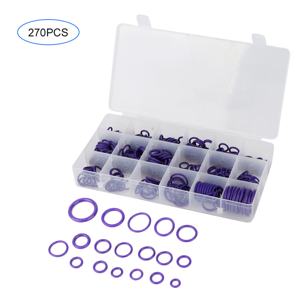 Комплект из 270 уплотнительных колец для автомобильного кондиционера, аксессуаров для автомобиля