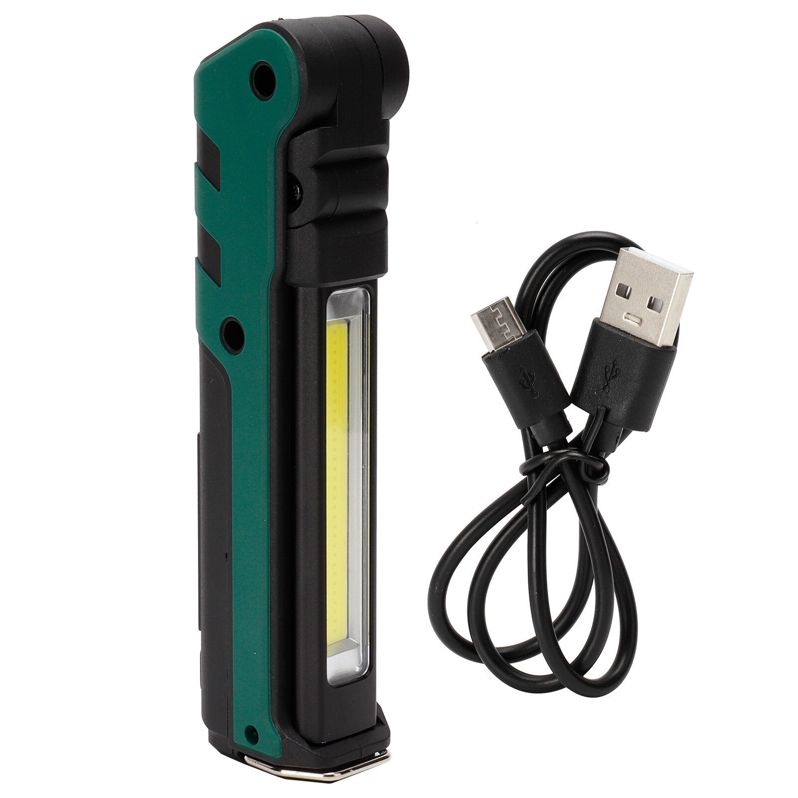 USB -фонарик портативный складной автомобильный ремонт аварийный светодиодный свет работы с магнитом