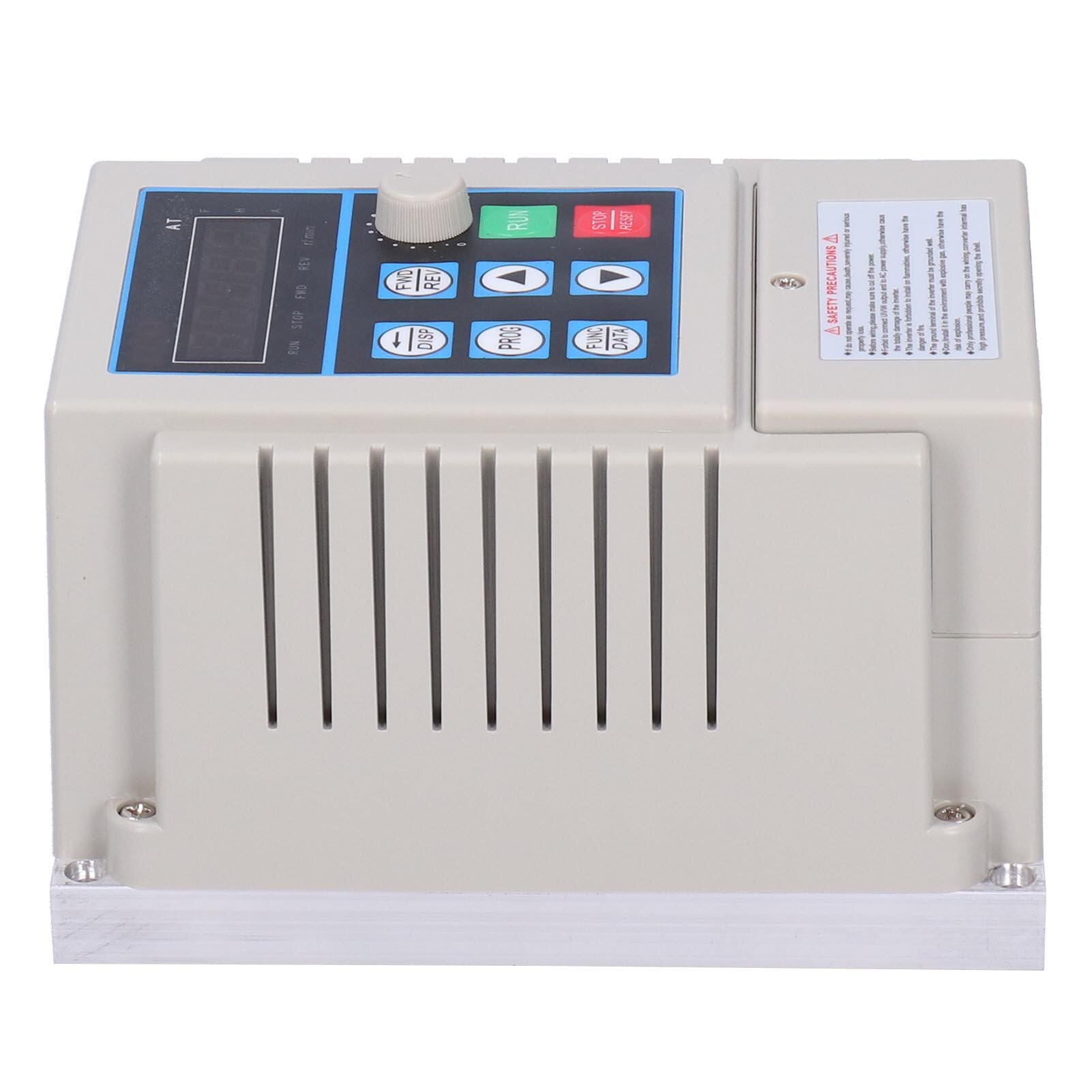 Инверторный регулятор скорости, однофазный вход, переменная частота для 3-фазного двигателя 220 В, 750 Вт