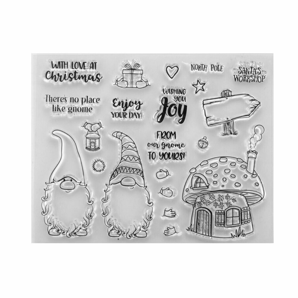 Christmas Clear Stamps DIY Silicone Cute for Card Making Crafting Scrapbooking Album