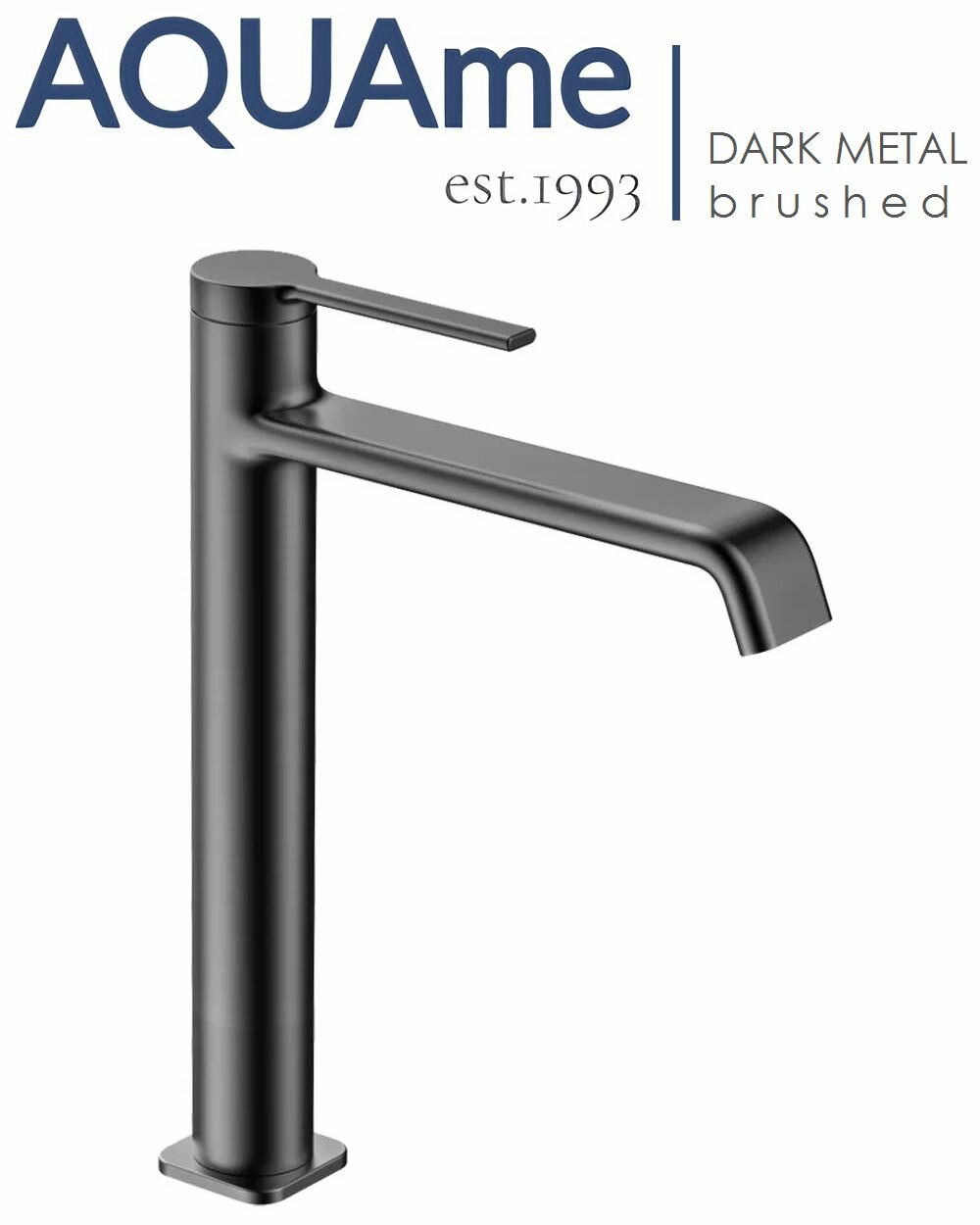 Смеситель для раковины AQUAme Asti темный металл AQM6414GM