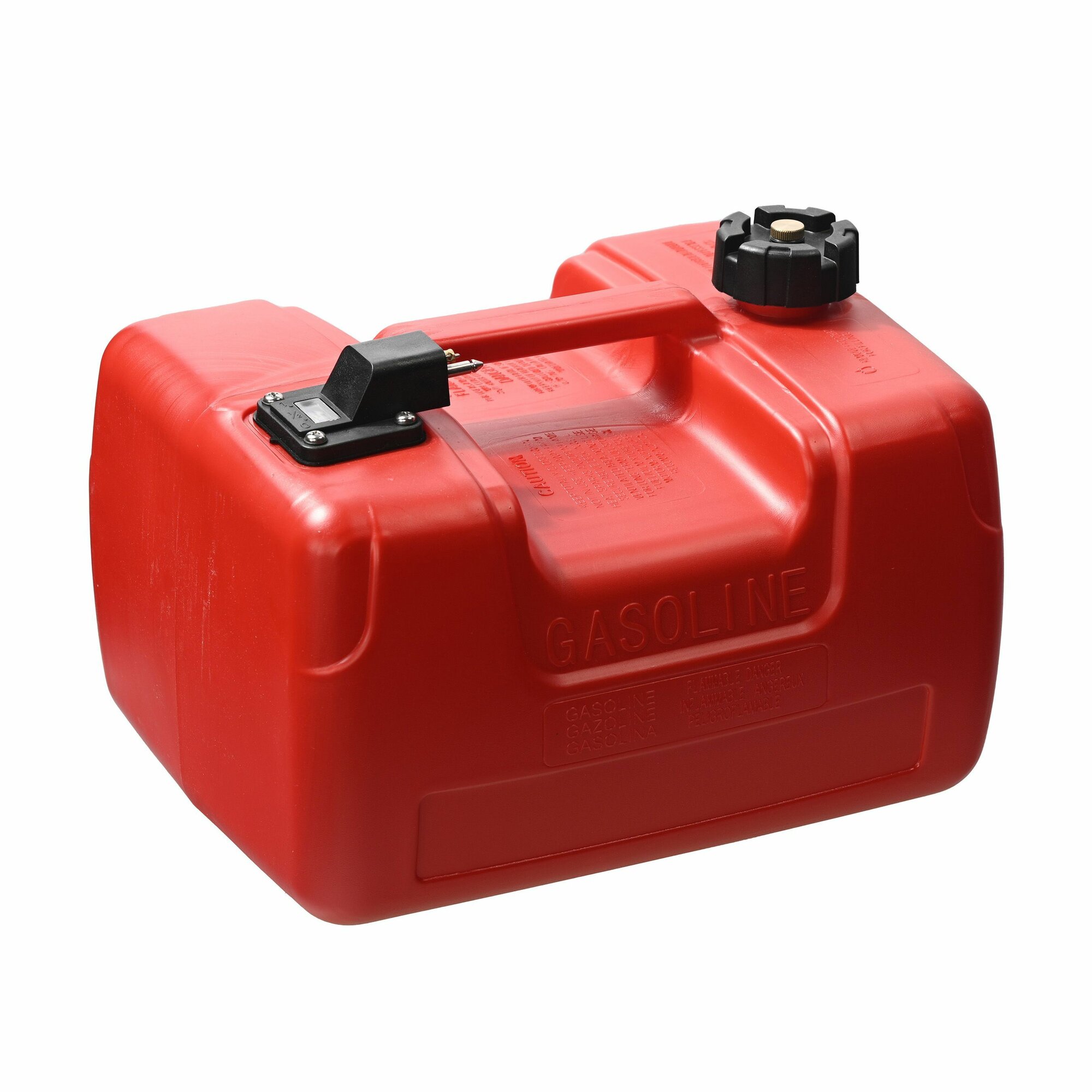 Топливный бак, канистра для бензина с коннектором Yamaha для лодочных моторов 12л