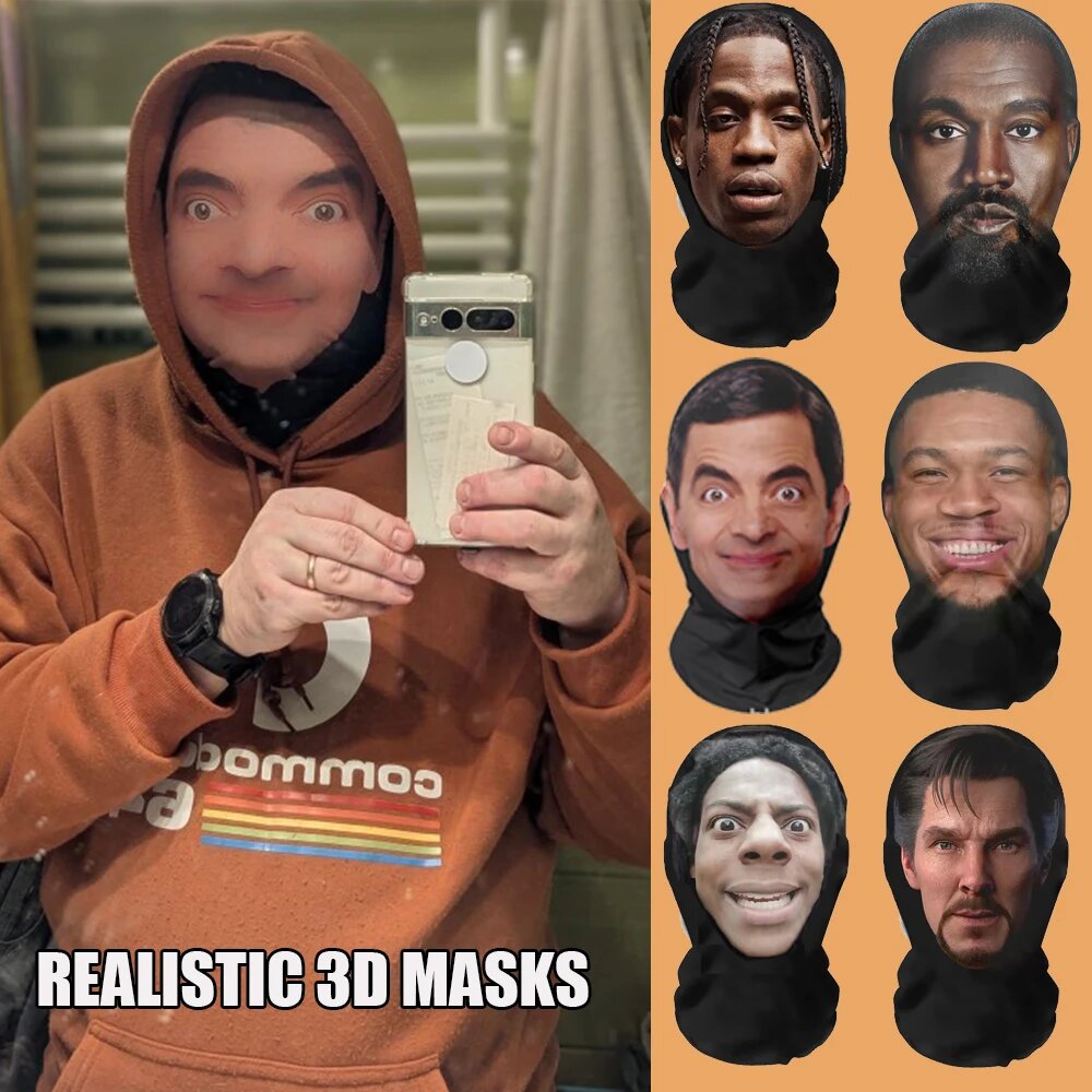 3D маска на голову, цвет NoHHK — фото 1
