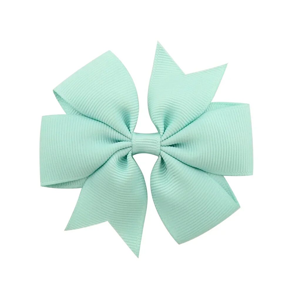 Банты для волос светлого зеленого цвета light green2