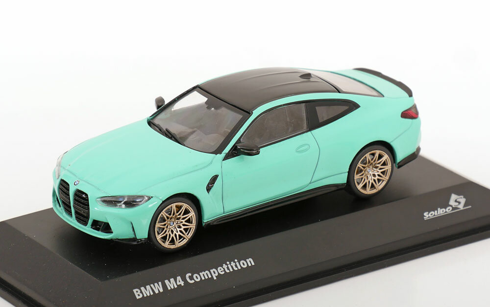 Модель коллекционная SOLIDO Bmw M4 G82 competition 2023 mint green / бмв М4 зеленый