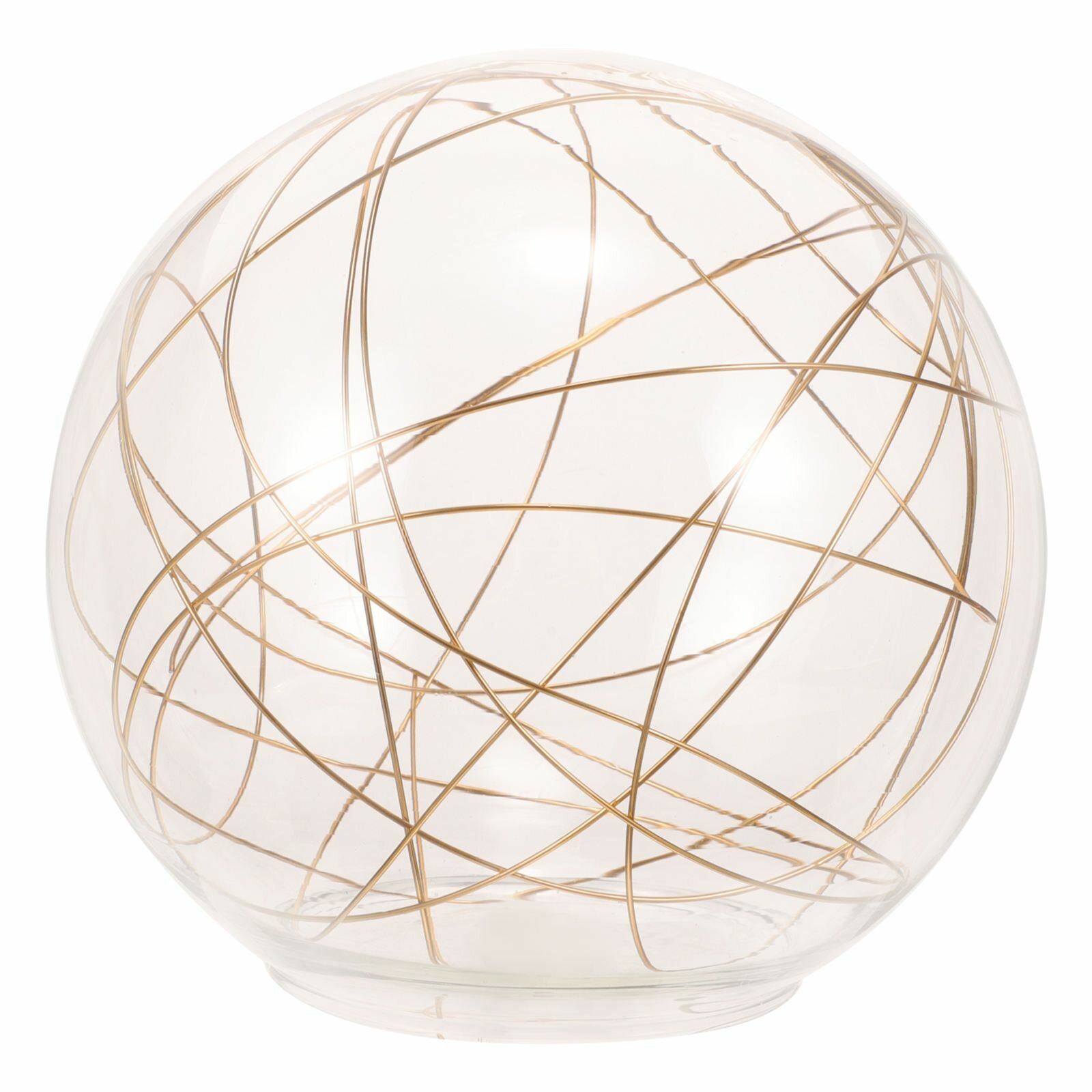 Стеклянный Плафон Светильника С Декоративной Пряжкой Внутри 13.00X13.00X12.00Cm