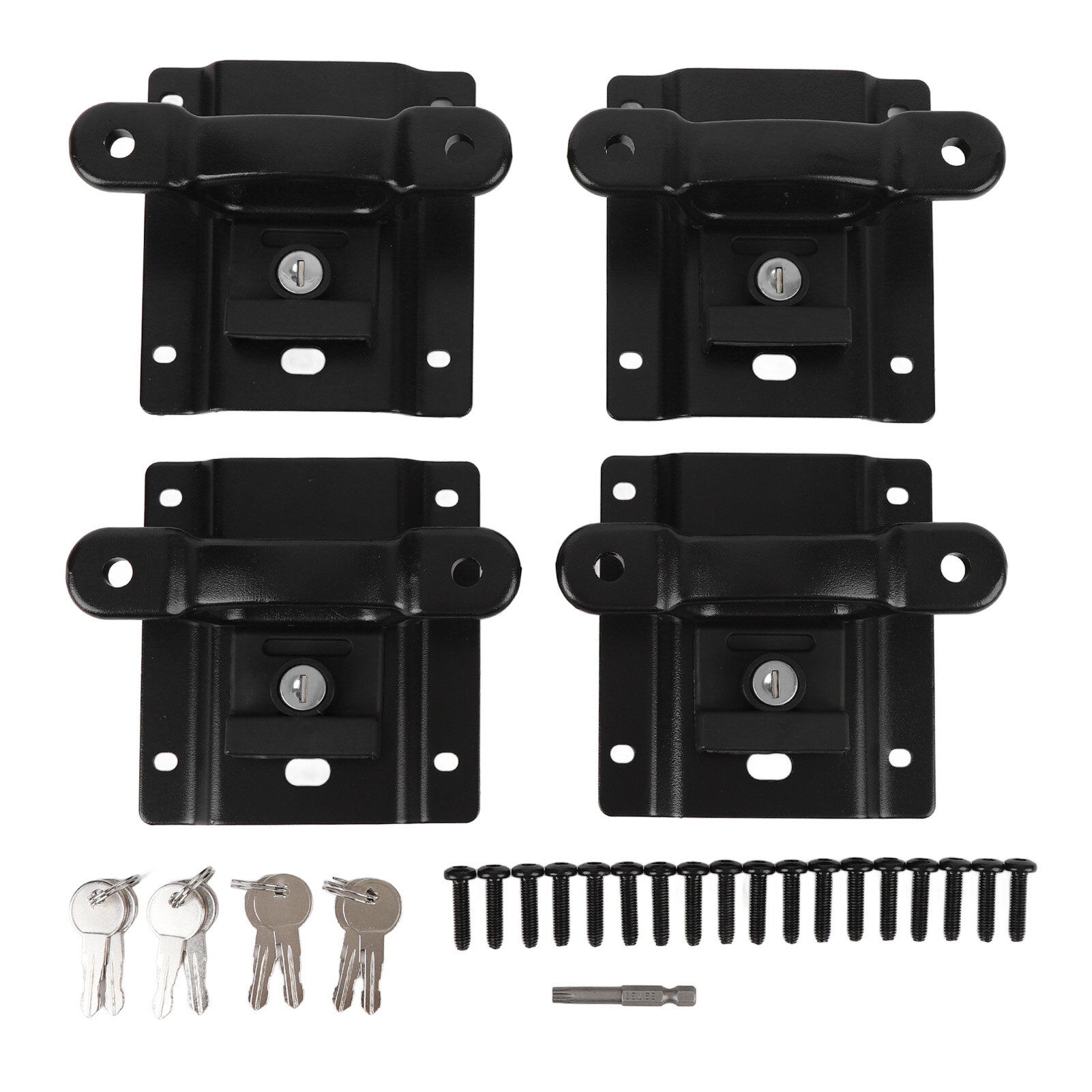 4 шт крепления для фиксации груза в пикапе с пластинами, легированная сталь, надежная точка крепления FL3Z 99000A64 B, для Ford Raptor 2015-2025