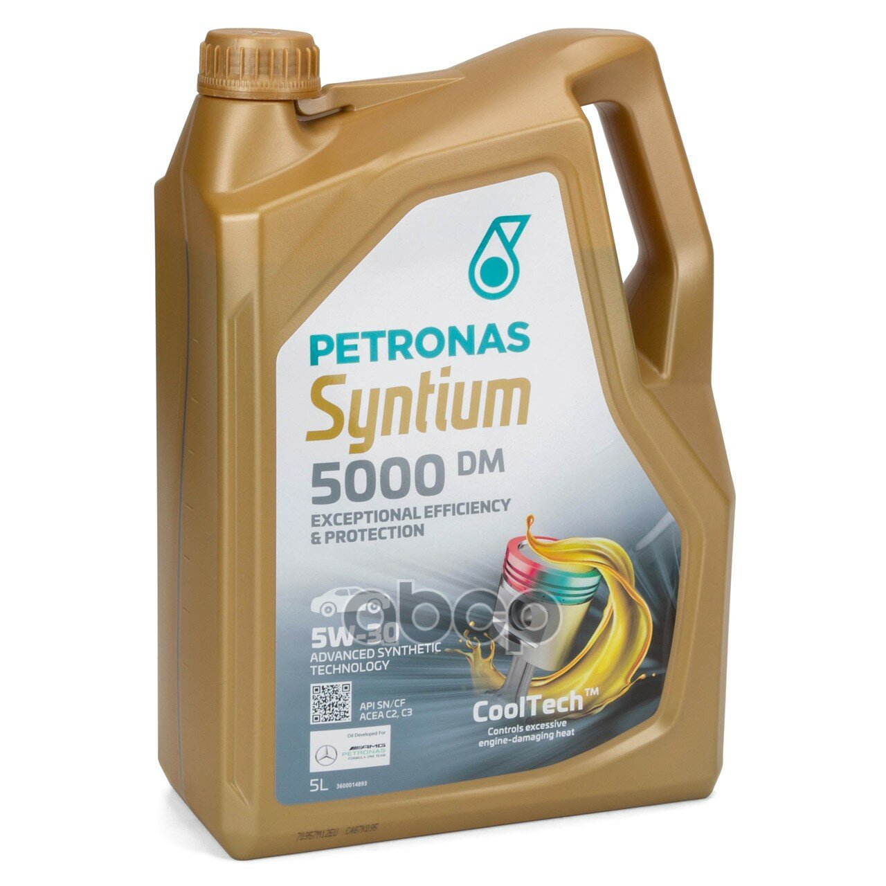 PETRONAS Масло моторное PETRONAS SYNTIUM 5000 DM 5W-30 5L