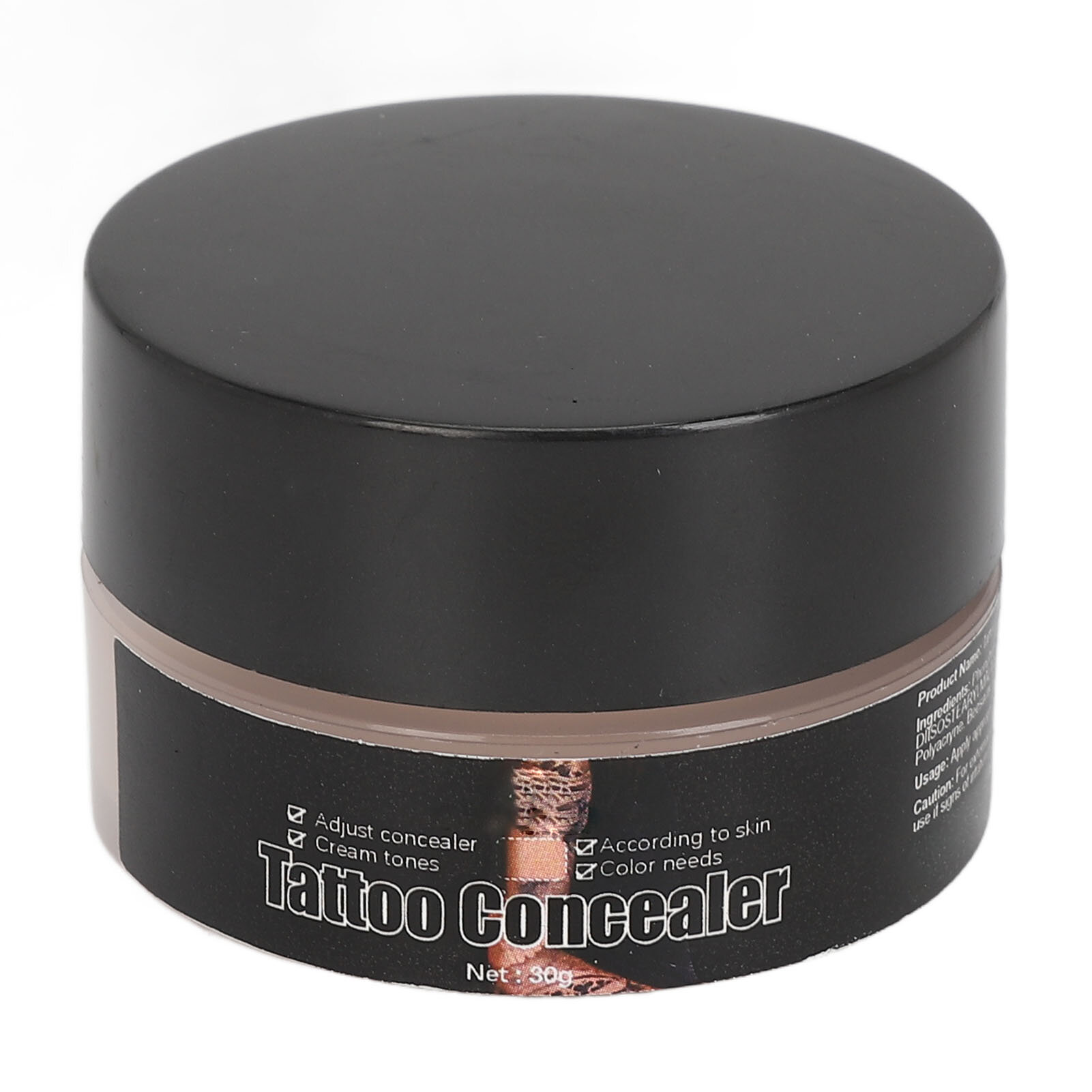 Консилер для татуировок, полное покрытие, водостойкий, стойкий, крем для маскировки темных пятен, 30 г, светлый цвет