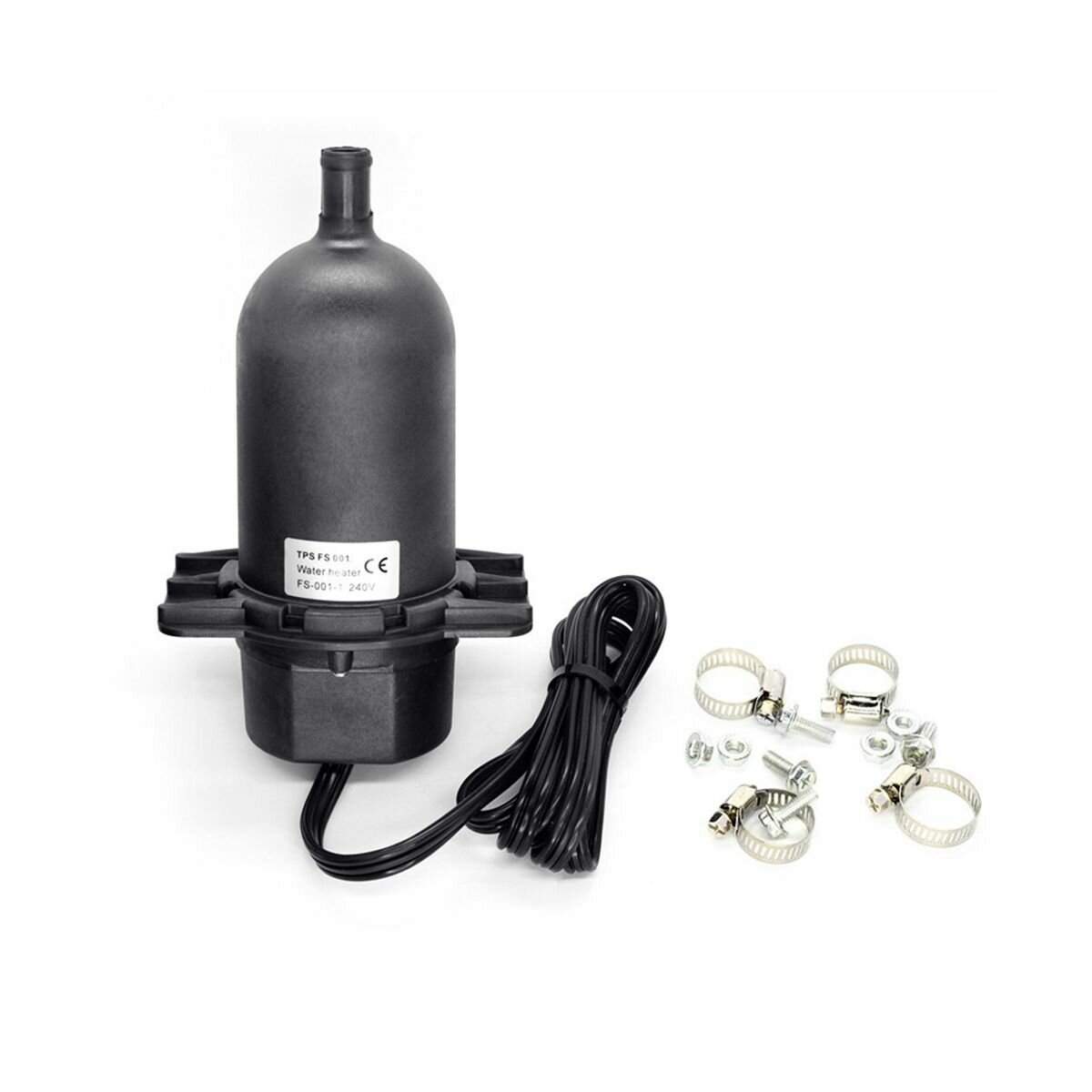 O094M Подогреватель блока цилиндров, автоматический водонагреватель двигателя, черный предпусковой подогреватель для генераторов, грузовых автомобилей, газовых двигателей 240 В - 1000 Вт