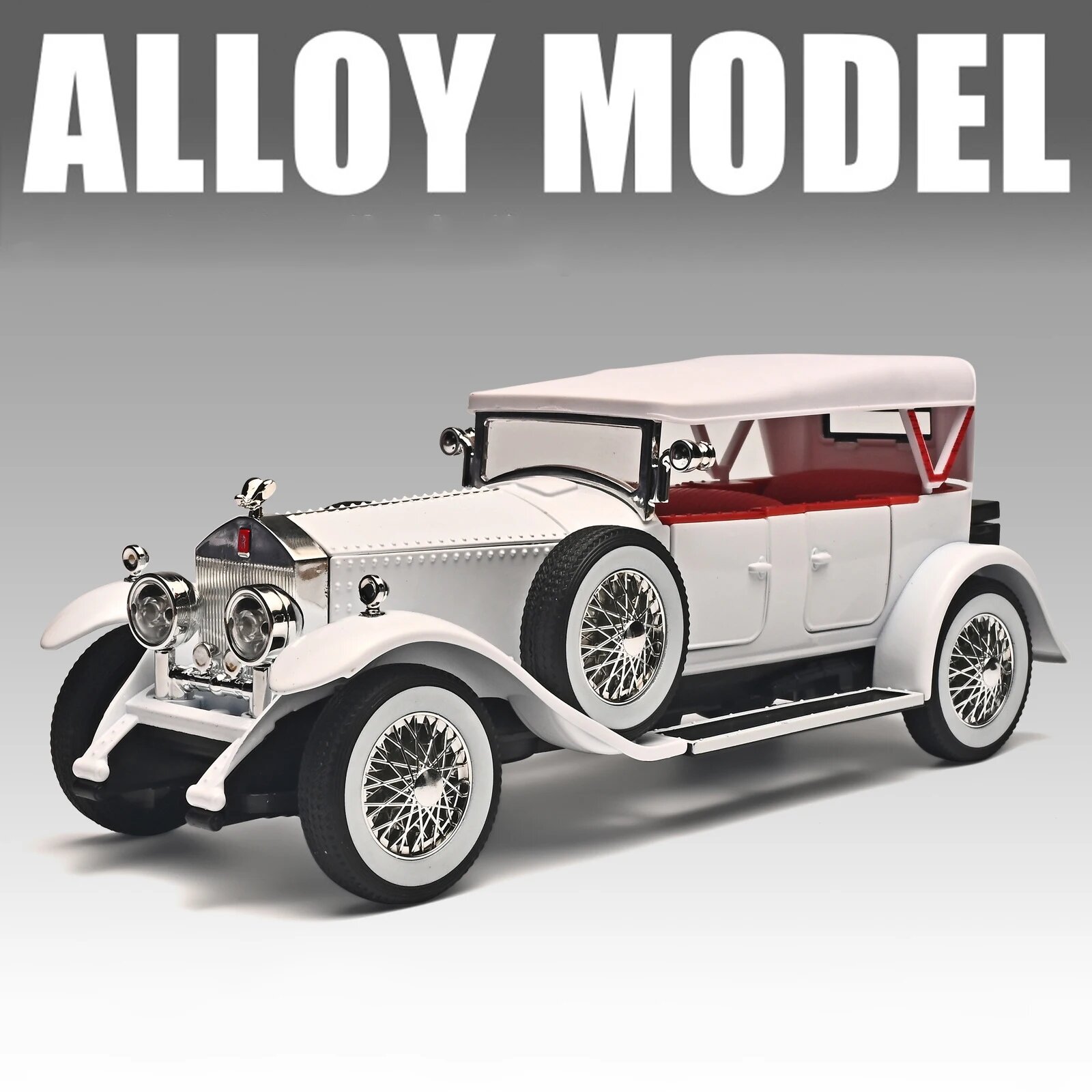 Металлическая модель автомобиля Rolls Royce Phantom I 1925 1:24 White