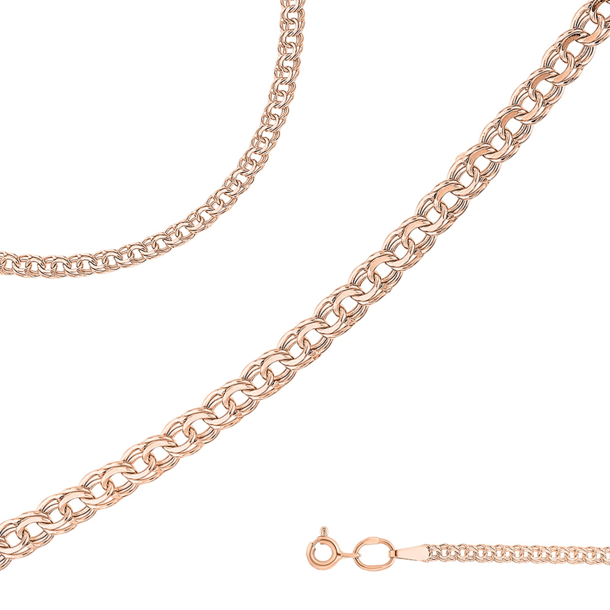 Цепь красное золото, 585 проба