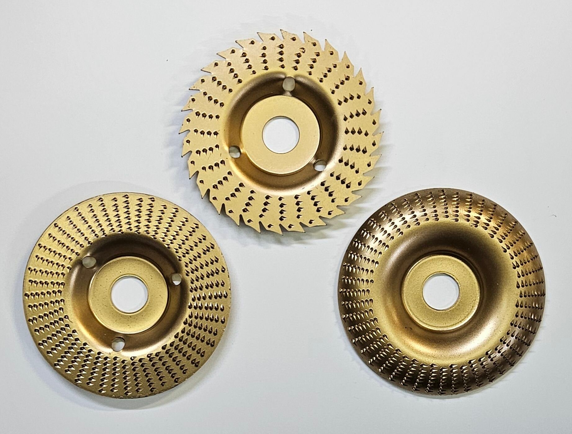 Чашка обдирочная по дереву для УШМ Набор диск 3шт.