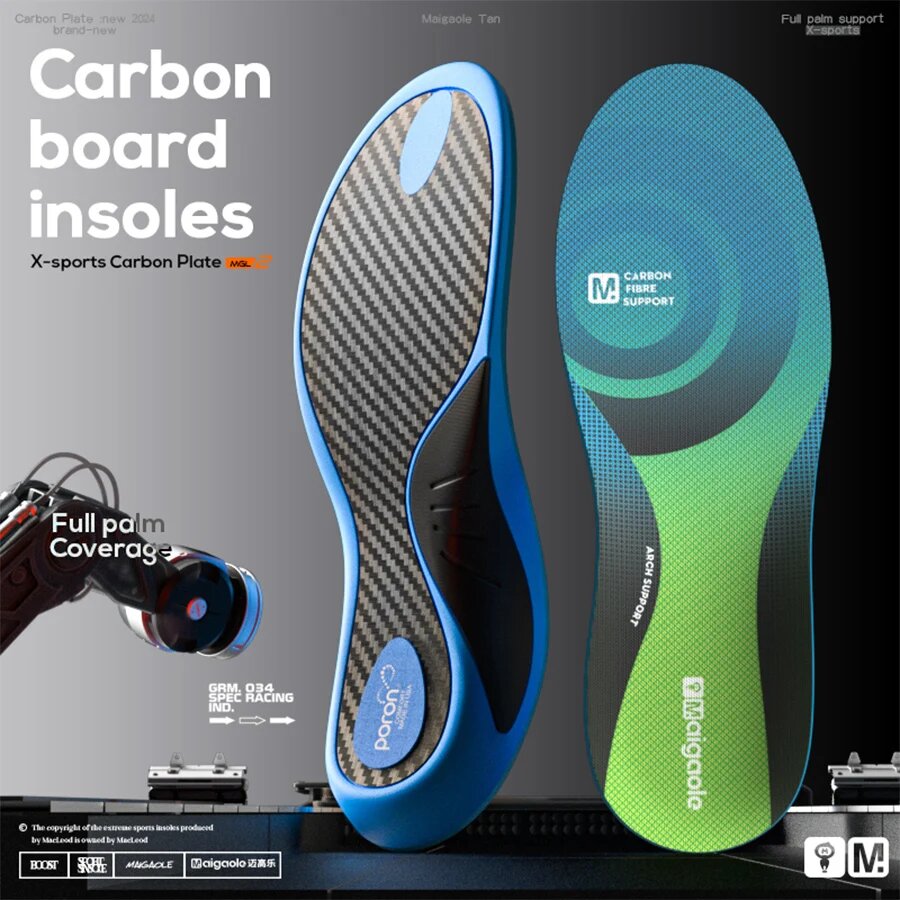 Стельки для роликов Mcgola Carbon Plate, 39-40(26.0cm)