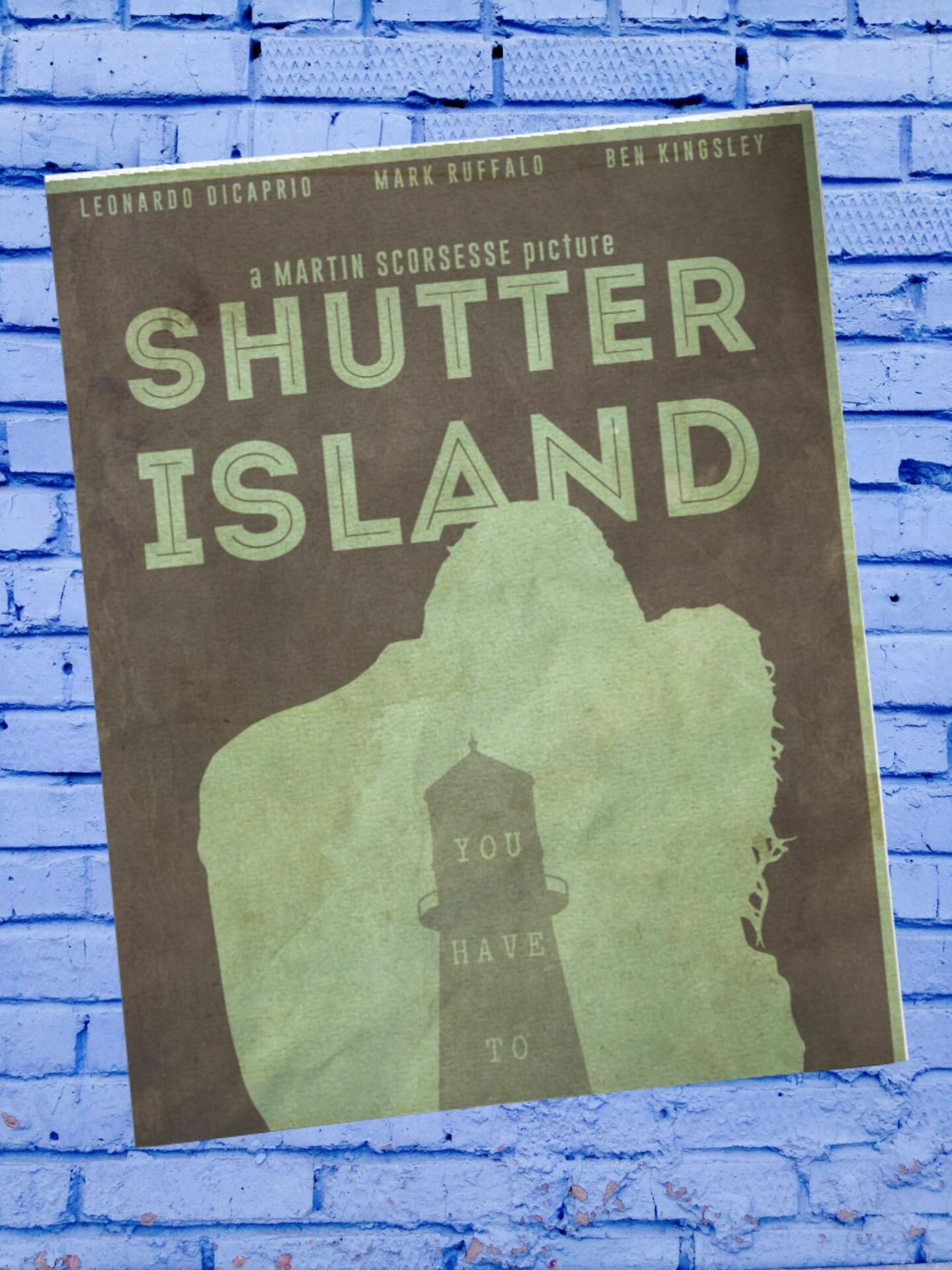 Постер pinterest "Остров проклятых", 29х42, А3, глянцевый