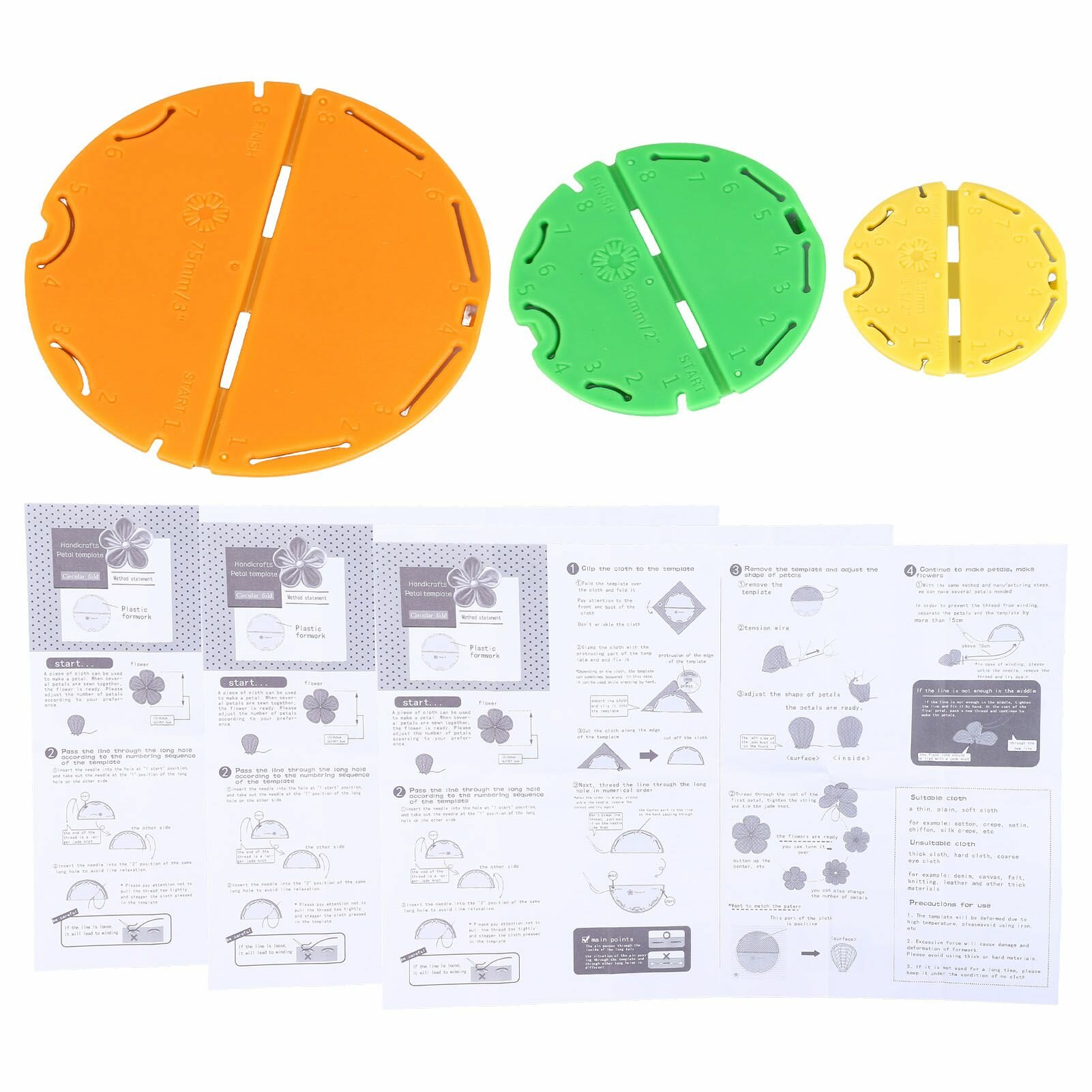 Различные размеры, канзаши, цветок, 3 шт, прочная смола, лепесток орхидеи, сделай сам, ремесленный чайник для простоты в эксплуатации