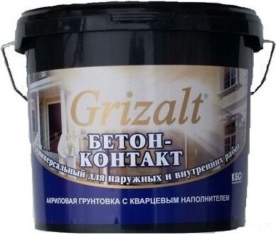 Бетон-Контакт Grizalt БС-330 20кг Розовый для Внутренних и Наружных Работ / Гризальт.