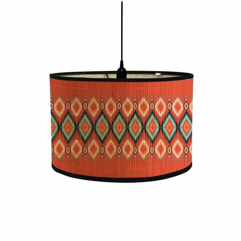 Современный круглый барабанный абажур, для настольных и напольных ламп, с китайским узором, подвесной абажур для гостиной, спальни, кухни, прихожей, 30 см x 20 см