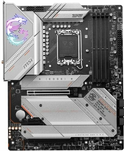 Материнская плата MSI MPG Z790 EDGE WIFI (MPG Z790 EDGE WIFI) - LGA 1700, Intel Z790, 4xDDR5-5600 МГц, 2xPCI-Ex16, 5xM.2, Standard-ATX