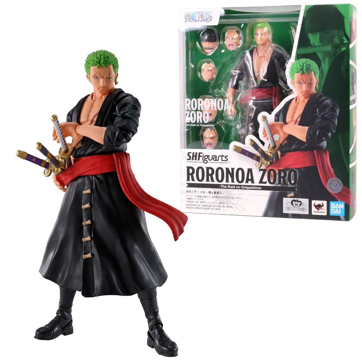 Экшн фигурка S.H.FIGUARTS One Piece - Ророноа Зоро, Рейд на Онигасиму, SHF