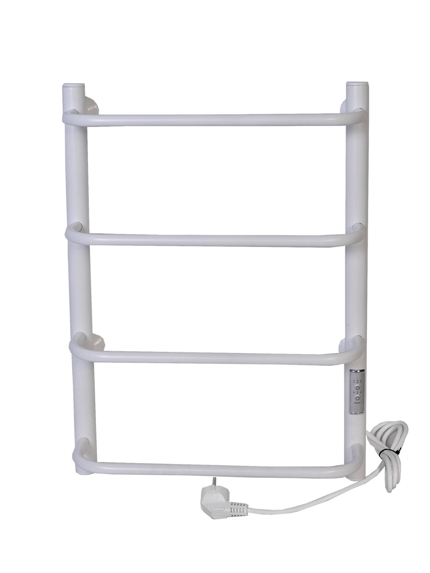 Электрический полотенцесушитель Мост с греющим кабелем Белый RAL 9016 400x600 Диммер + Металл