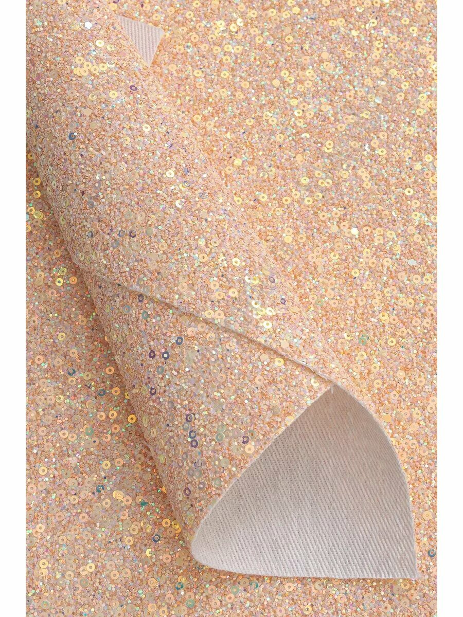 Кожзам блестки и пайетки А4 (3 листа)