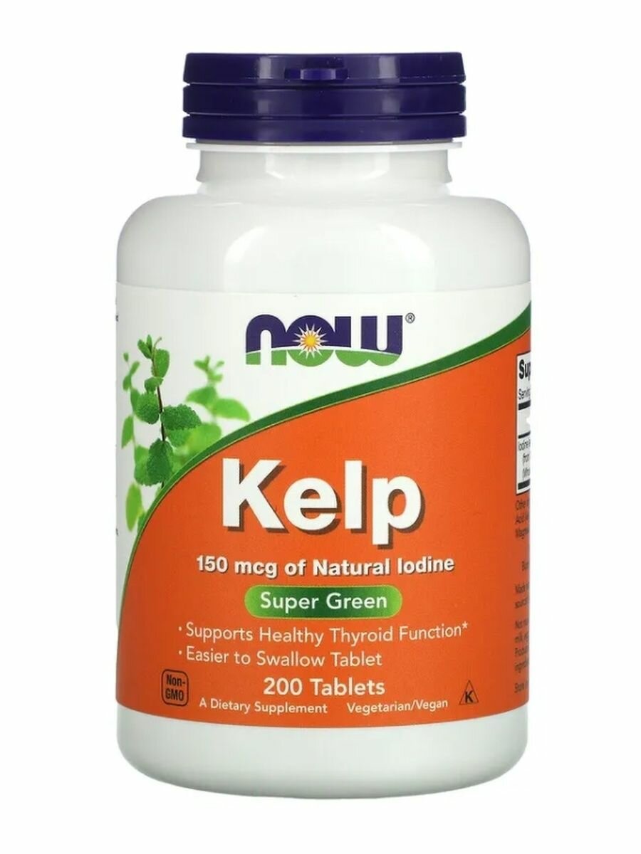 Биологически активная добавка к пище "Келп NOW" ("Kelp") (таблетки массой 1500 мг)
