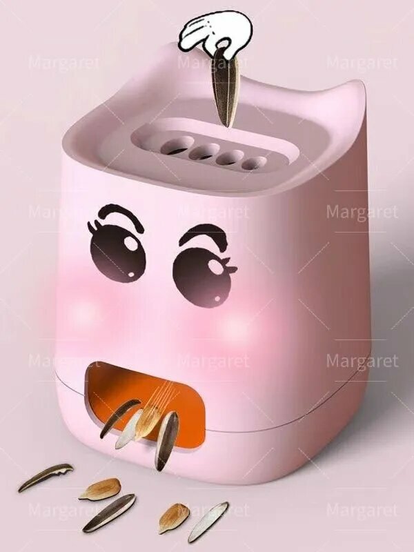 Прибор аппарат для чистки семечек автоматический , Розовый.