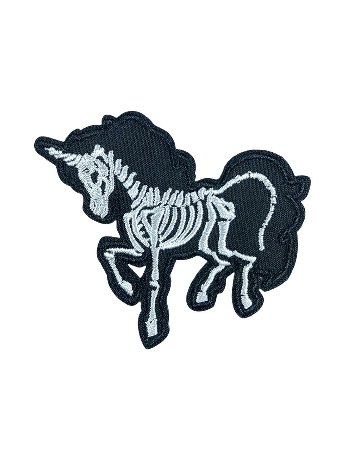 Животные вышитые патчи аппликация патчи пони лошадь глава утюг на патчи