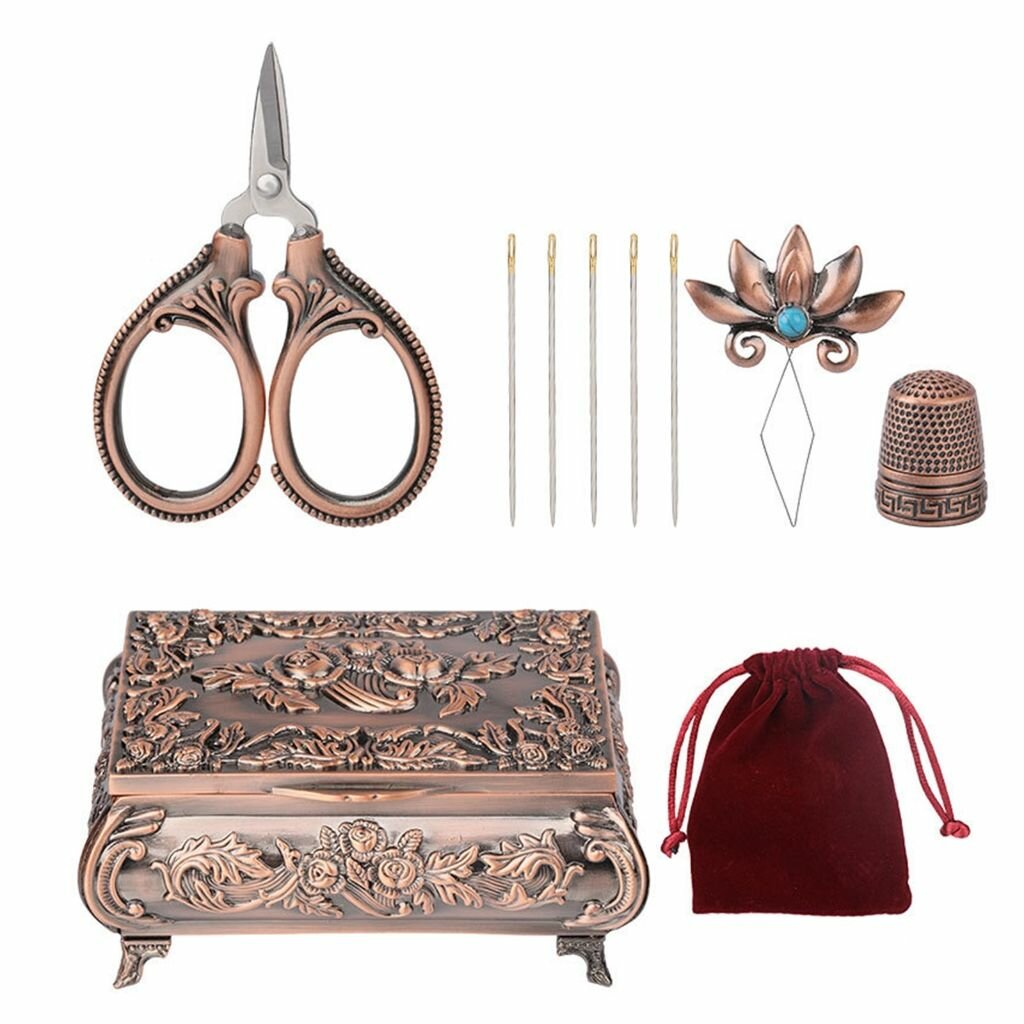 Швейные инструменты, Европейский винтажный портативный набор для шитья, 1 набор