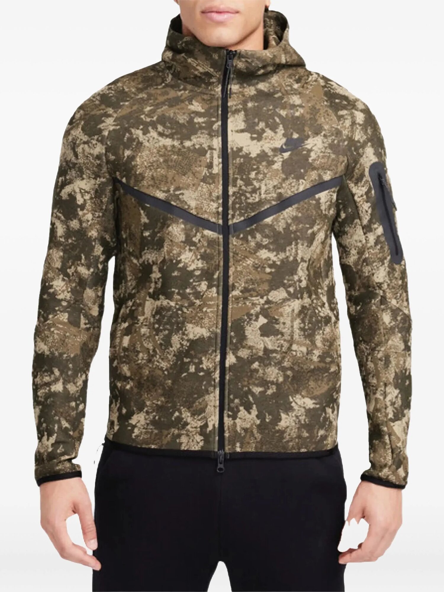 Худи NIKE Tech Windrunner, размер M, , green