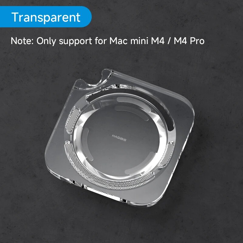 Настольная пылезащитная подставка Hagibis для Mac mini M4/M4 Pro, прозрачная акриловая док-станция, настольный держатель, акс.