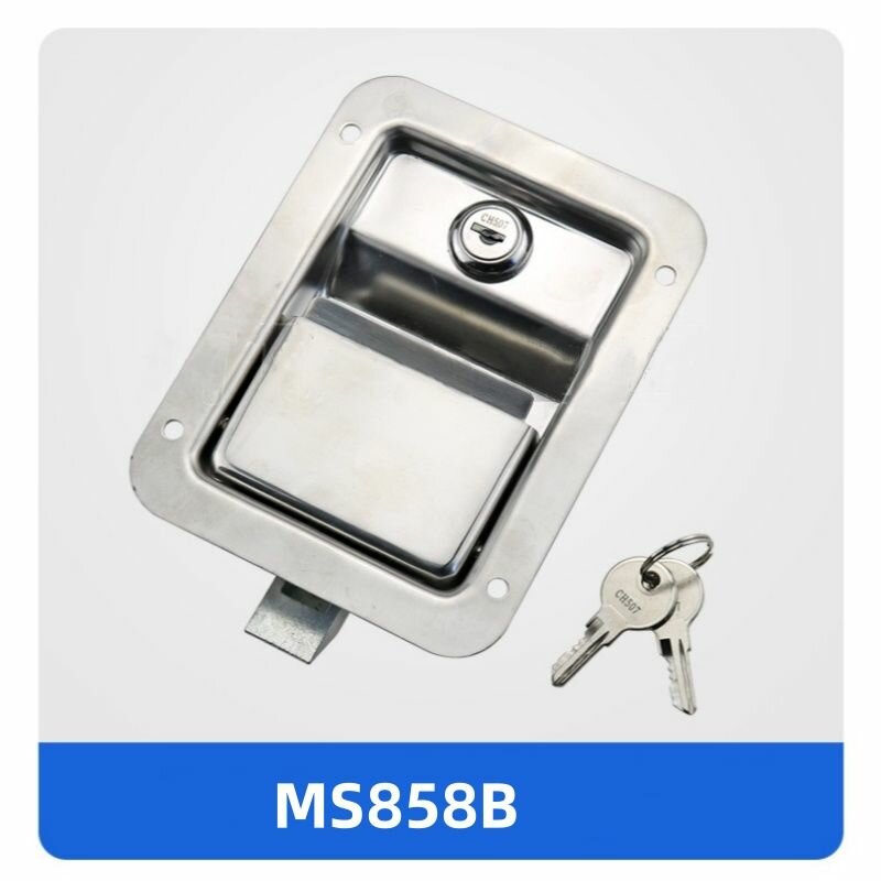 Замок врезной клавишный утапливаемый автомобильный Замок