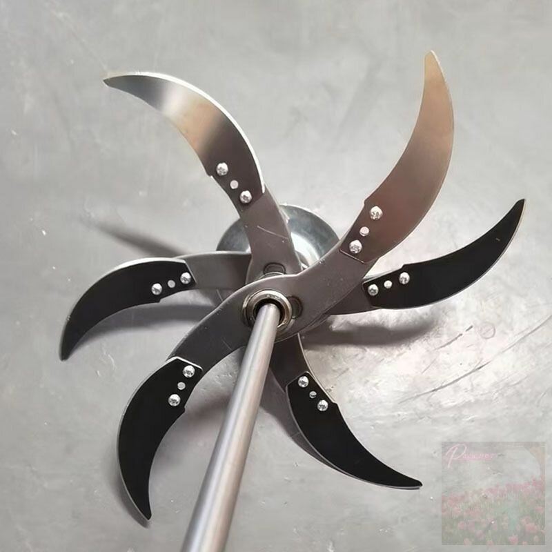 Садовый измельчитель, серебристый, 6 держателей инструментов, сталь