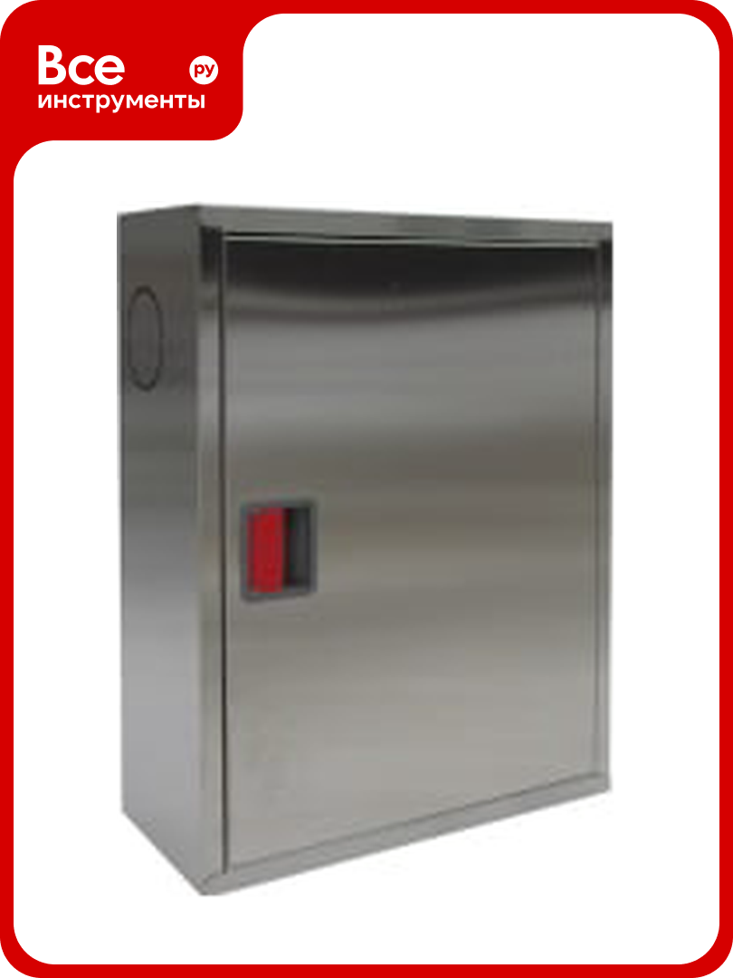 Пожарный шкаф ООО Метинтергрупп ШПК-310 НЗ нержавеющий шлифованный евро-ручка 4687201759645