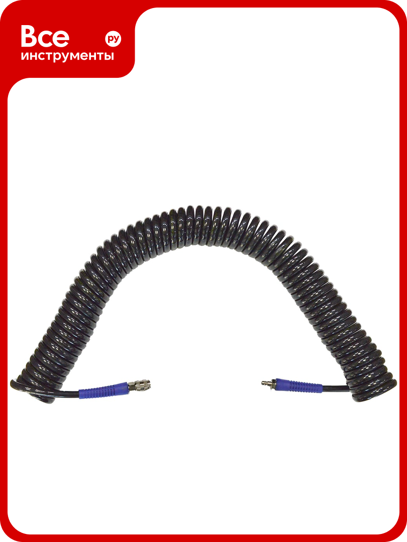 Шланг WIEDERKRAFT WDK-65815 из резины с быстросъёмными рапид‑соединениями, давление 55 бар, температура