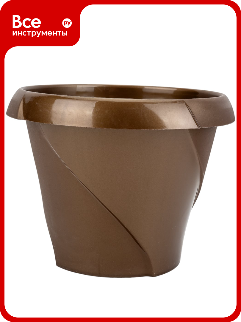 Кашпо Martika Флориана с поддонником, 2.8 л, диам. 215 мм, золотое С386ЗОЛ